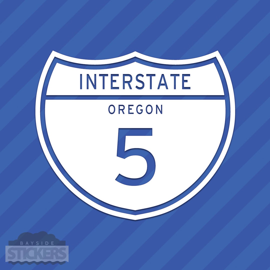 Interstate 5 Oregon Vinyl Decal Sticker Freeway Highway - Etsy