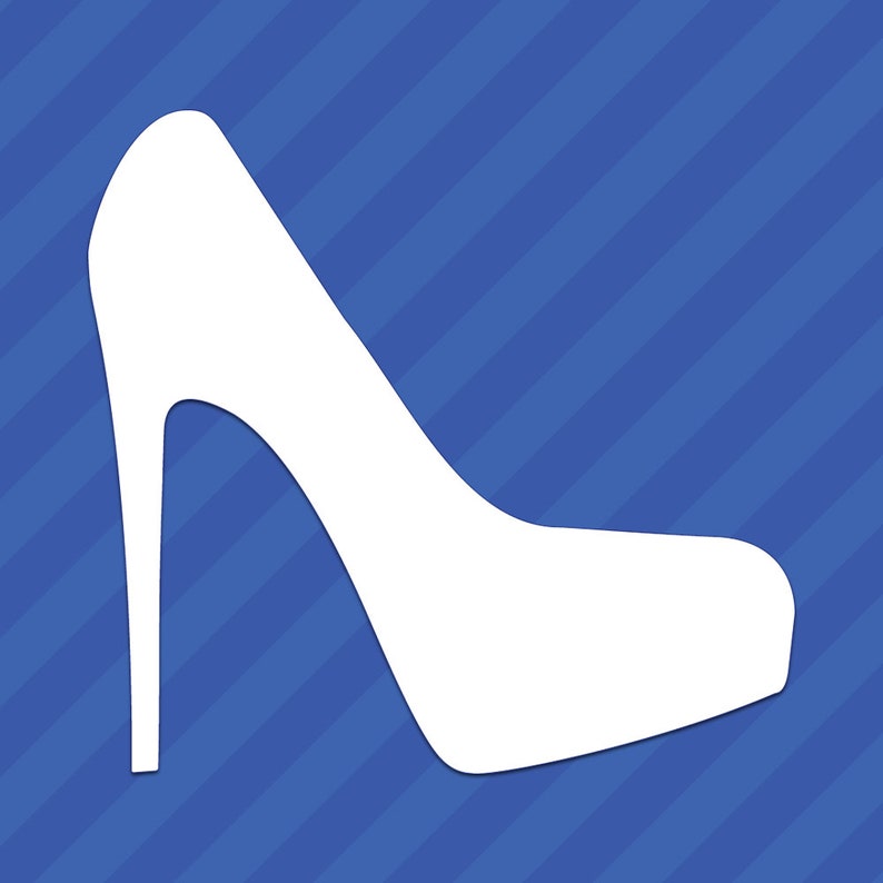 Stiletto High Heel Shoe Vinyl Decal Sticker - Etsy