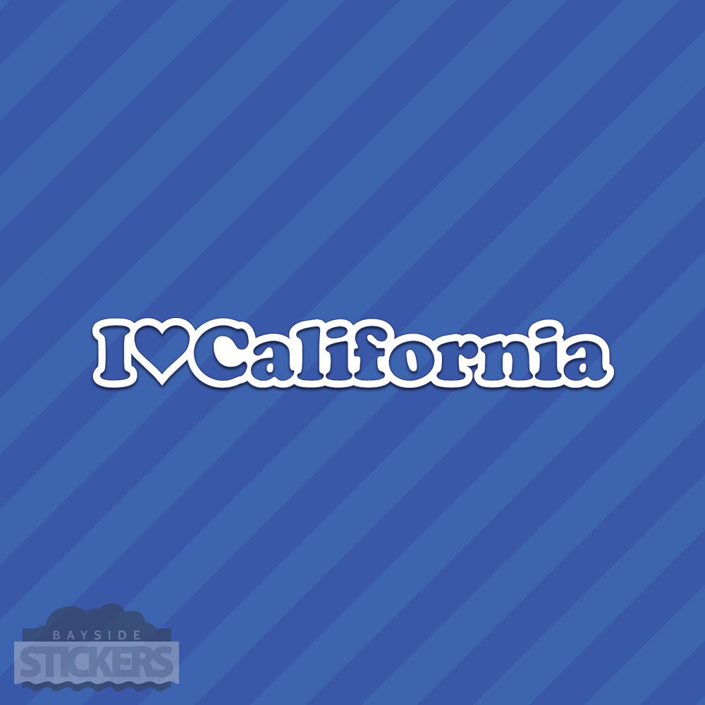 I Love California Heart Vinyl Decal Sticker Norcal Socal Los - Etsy