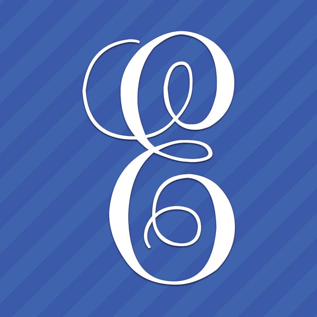 Vine Letter E Monogram Vinyl Decal Sticker - Etsy