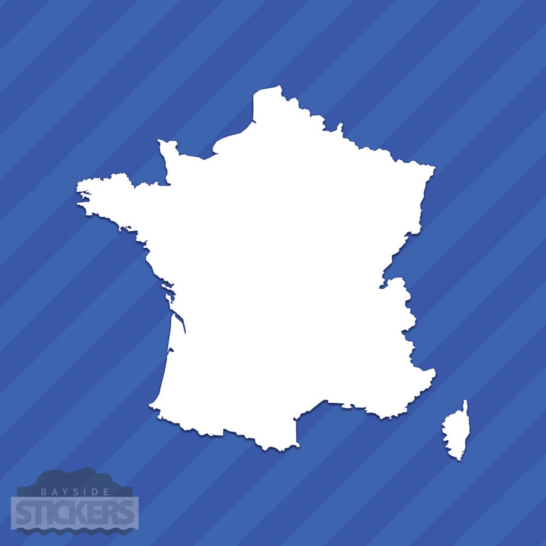 France Country State Outline Vinyl Decal Sticker - Etsy