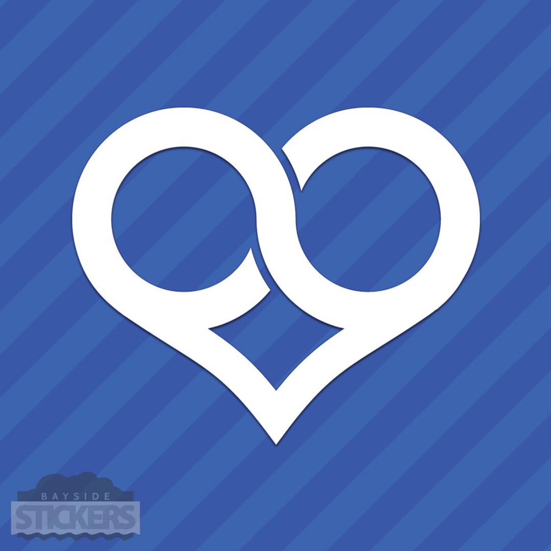 Infinite Love Heart Infinity Vinyl Decal Sticker - Etsy