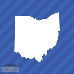 Ohio OH State Outline Vinyl Decal Sticker - Etsy