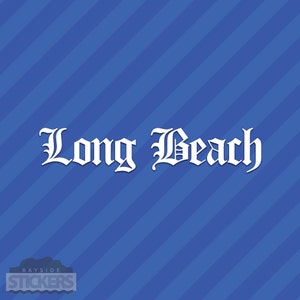 Long Beach California Old English Vinyl Decal Sticker - Etsy