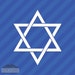 Star of David Symbol Vinyl Decal Sticker Religion Jewish - Etsy