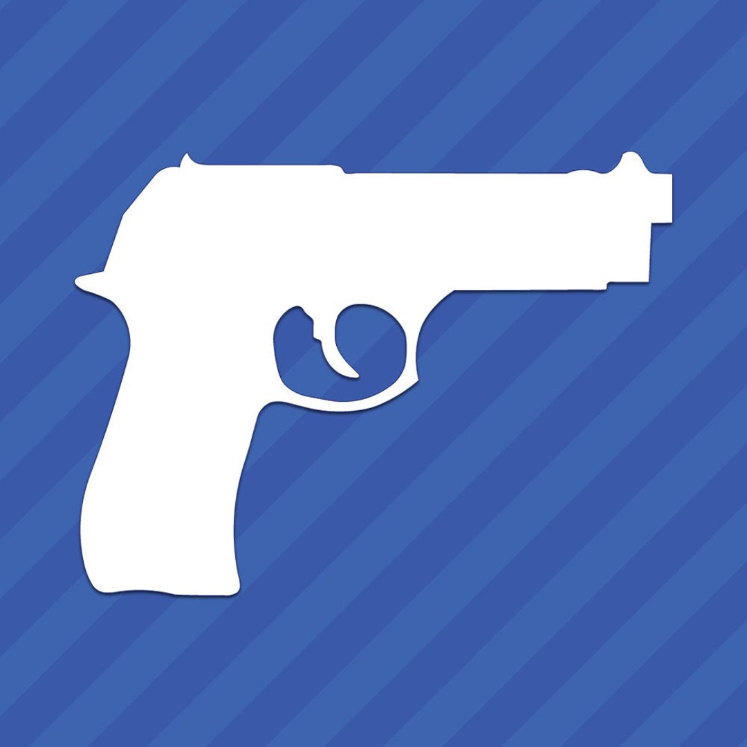 Gun Vinyl Decal Sticker - Etsy