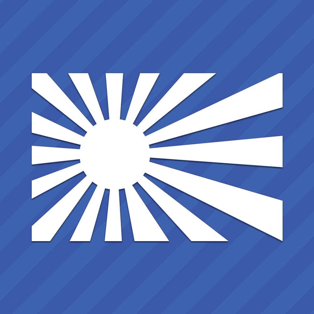 Japan Rising Sun Flag JDM Sticker Vinyl Decal - Etsy
