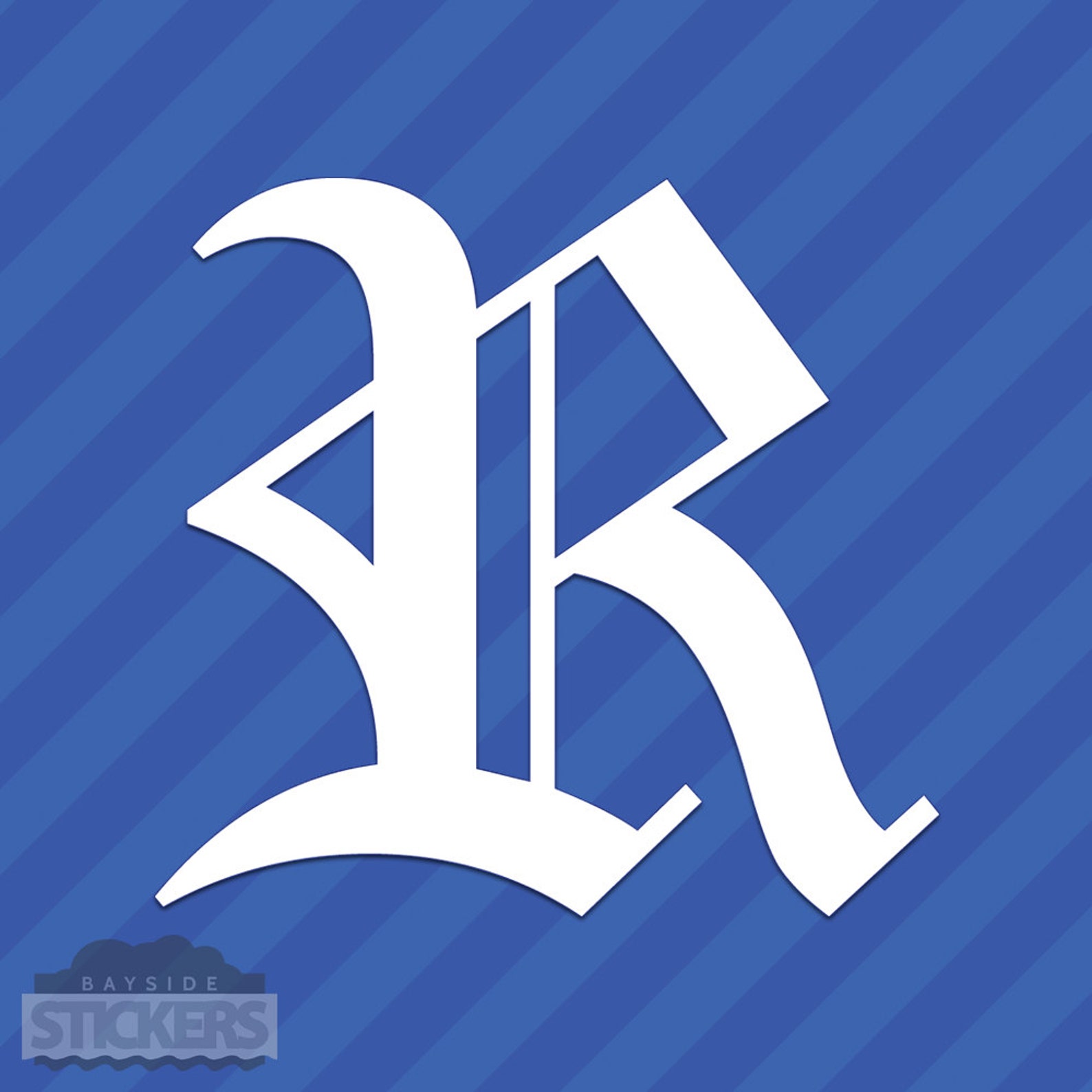 Old English Letter R Initial Vinyl Decal Sticker Diploma Font - Etsy