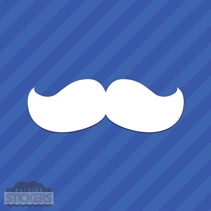 Mustache Vinyl Decal - Etsy