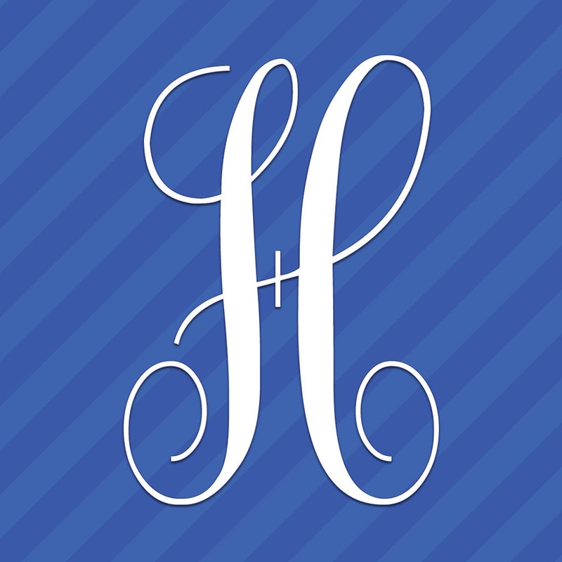 Letter H Monogram - Etsy