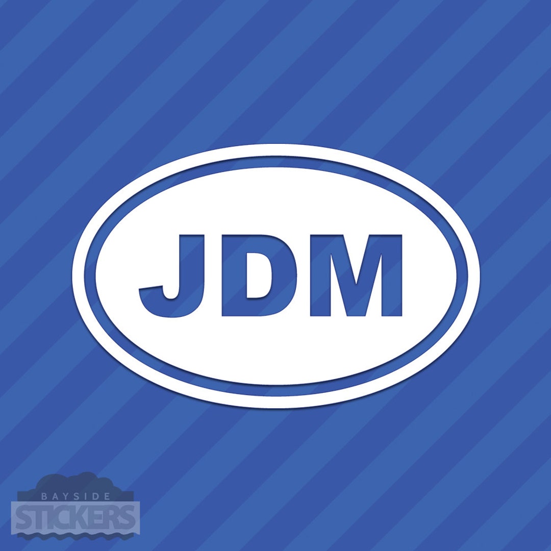 JDM Oval Vinyl Decal Sticker Euro Japan Drift Race - Etsy