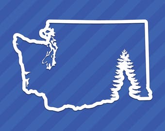 Evergreen Tree Vinyl Decal Sticker - Etsy