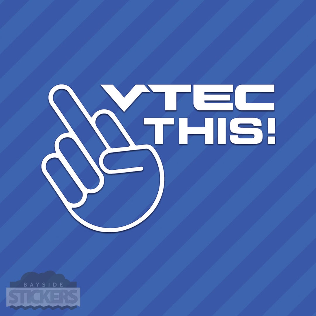 VTEC This V-TEC Vinyl Decal Sticker Honda Accord Civic Prelude S2000 ...