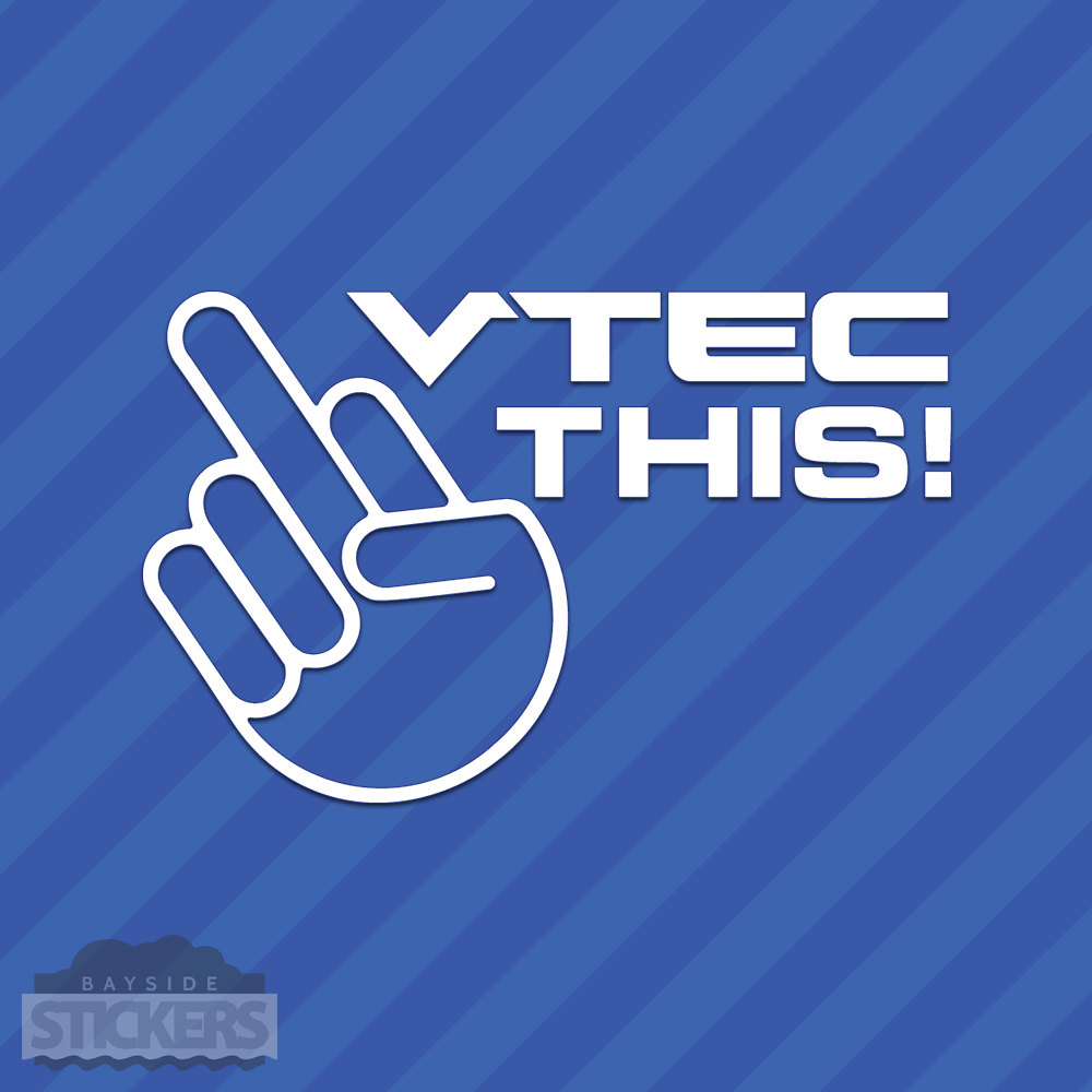 VTEC This V-TEC Vinyl Decal Sticker Honda Accord Civic Prelude - Etsy