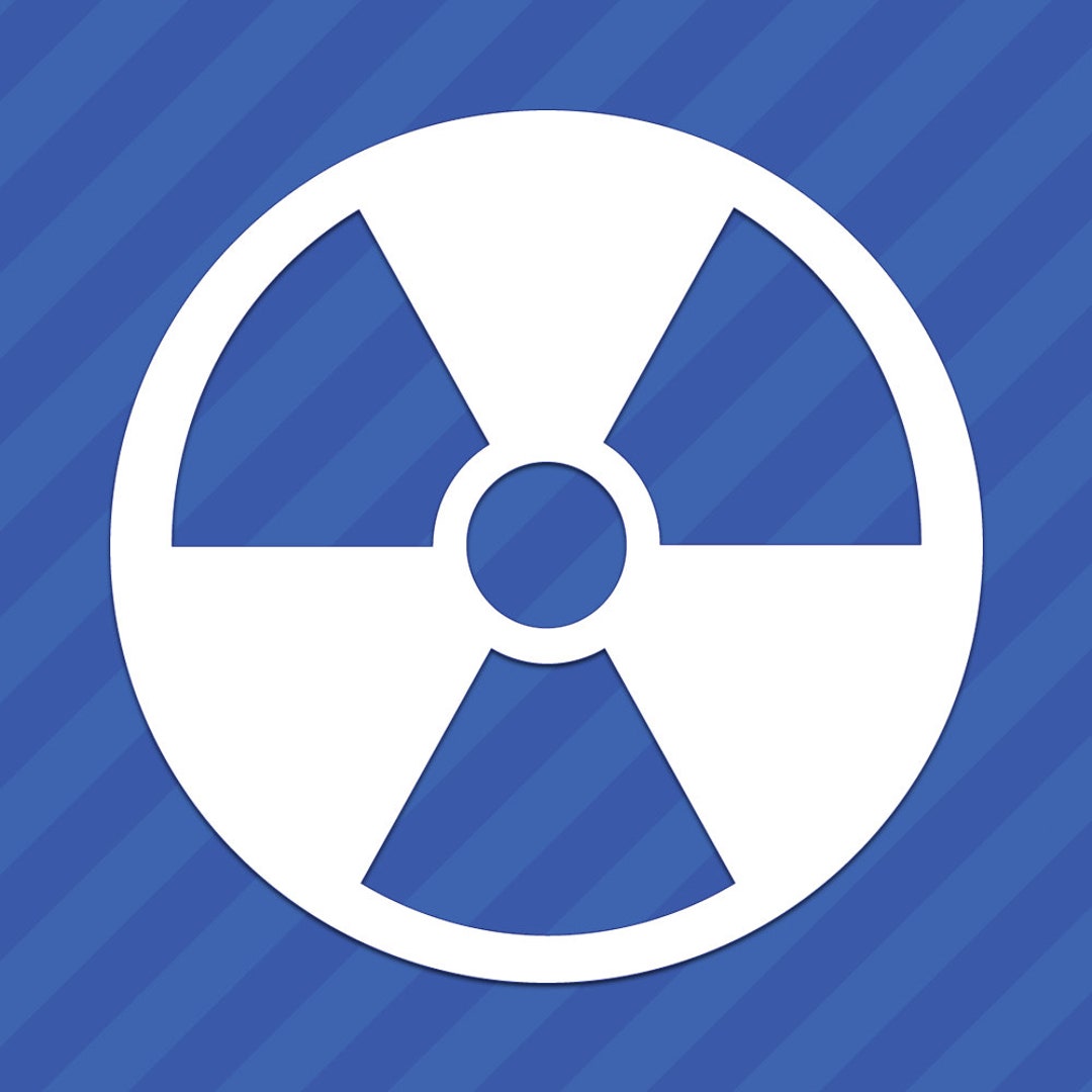Radioactive Symbol Vinyl Decal Sticker Radiation - Etsy