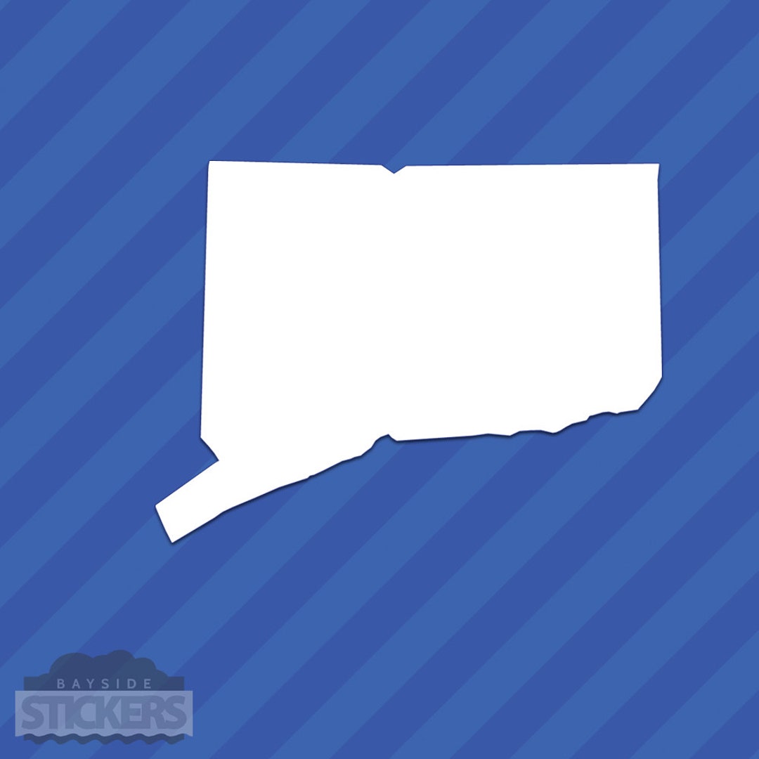 Connecticut CT State Outline Vinyl Decal Sticker - Etsy