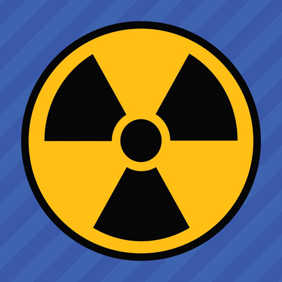 Nuke Radioactive Nuclear Radiation Warning Symbol Vinyl Decal Sticker ...