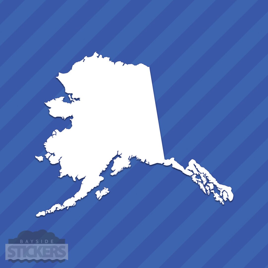 Alaska AK State Outline Vinyl Decal Sticker - Etsy