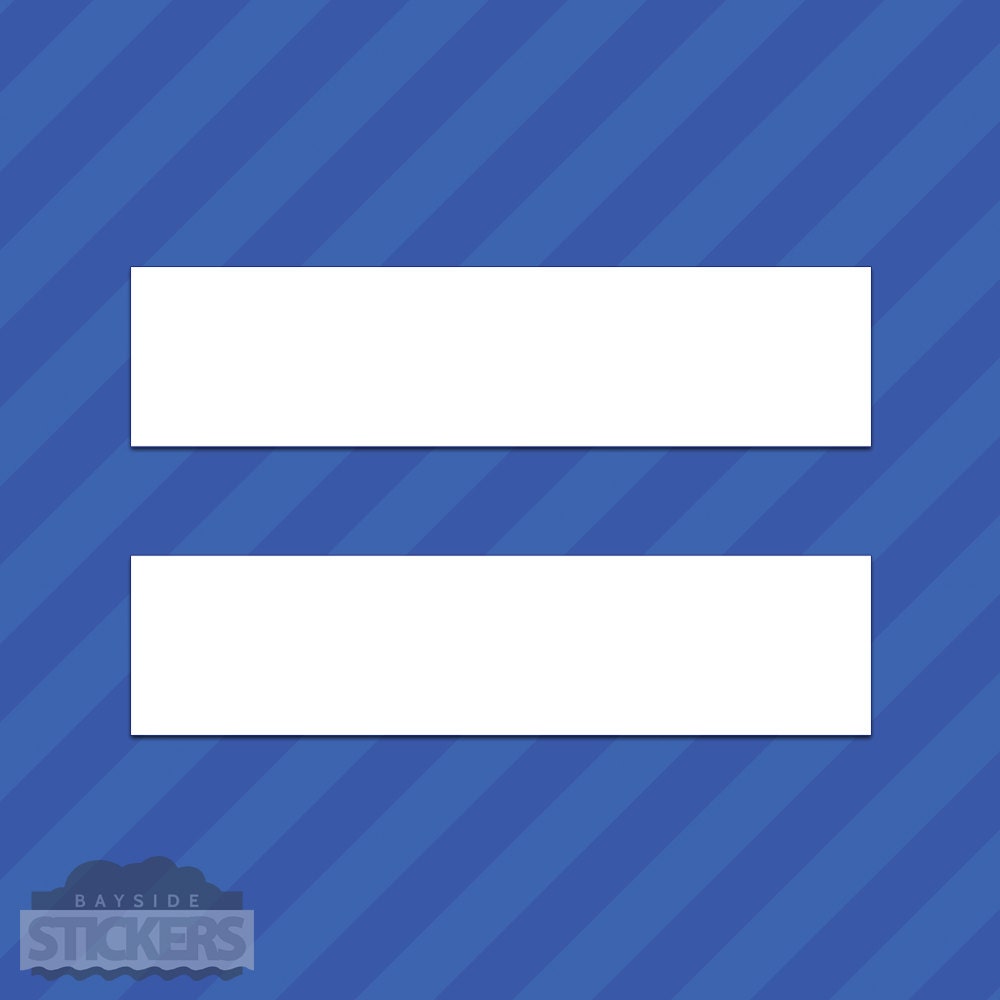 Math Equal Sign Vinyl Decal Sticker - Etsy