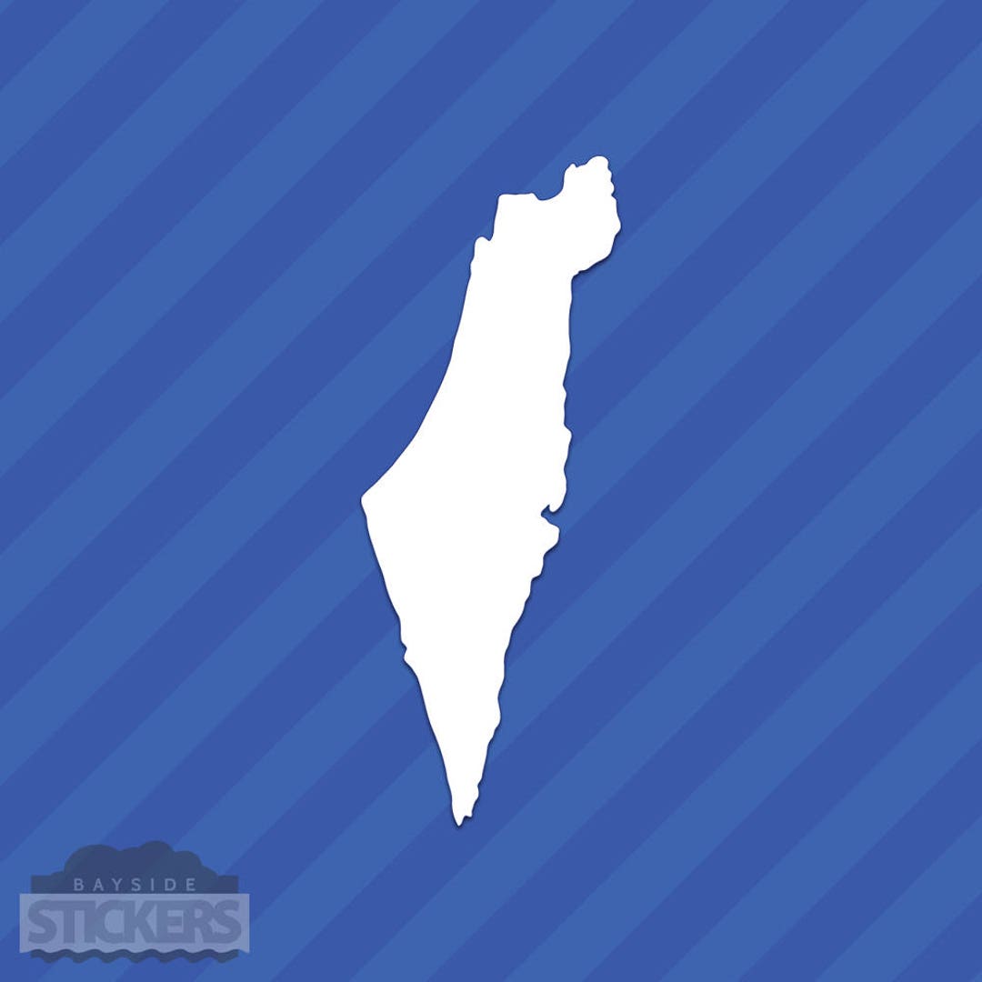 Israel State Outline Vinyl Decal Sticker - Etsy