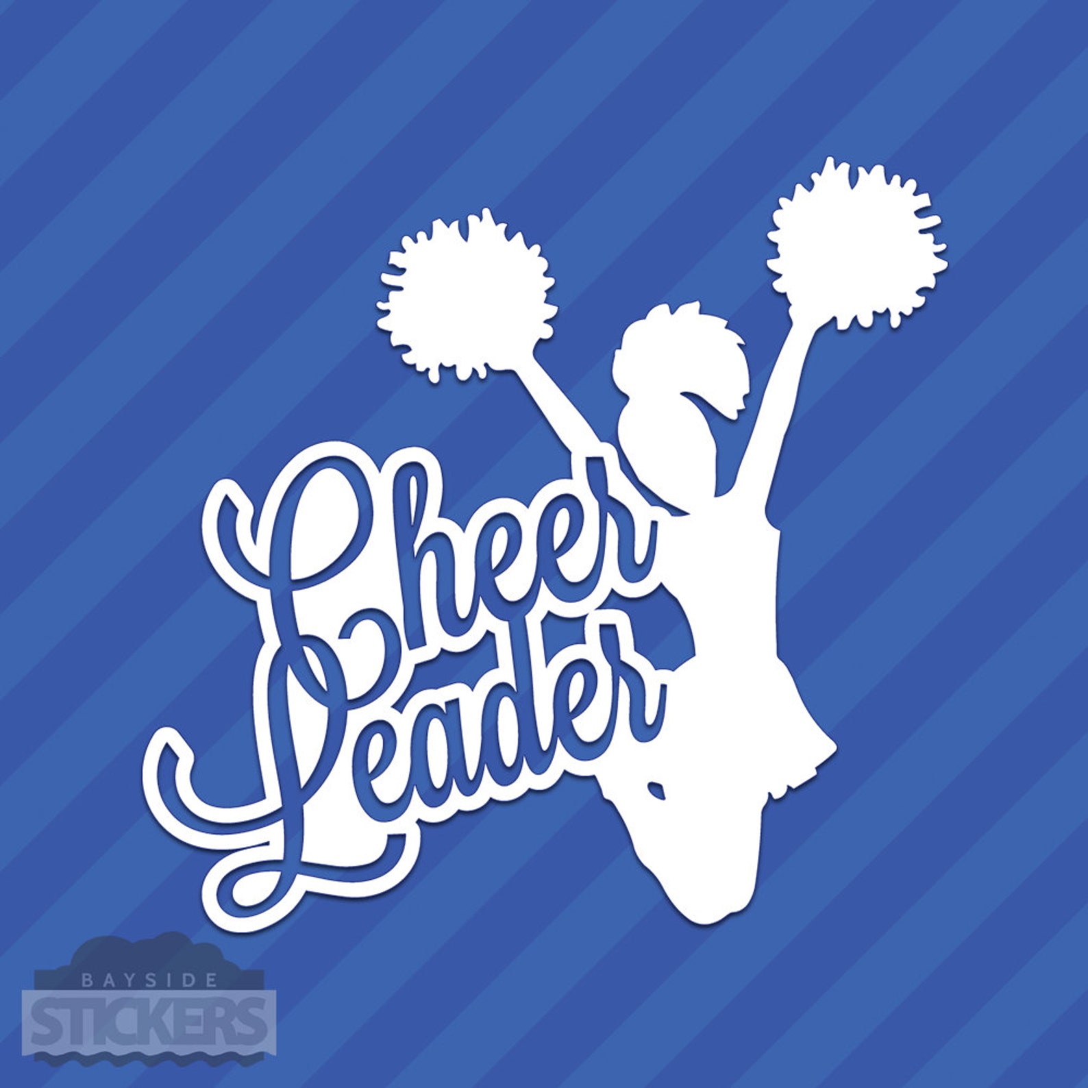 Cheerleader Vinyl Decal Sticker Cheerleading Squad Sports - Etsy