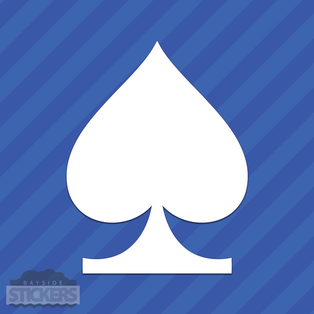 Classic Spade Vinyl Decal Sticker - Etsy