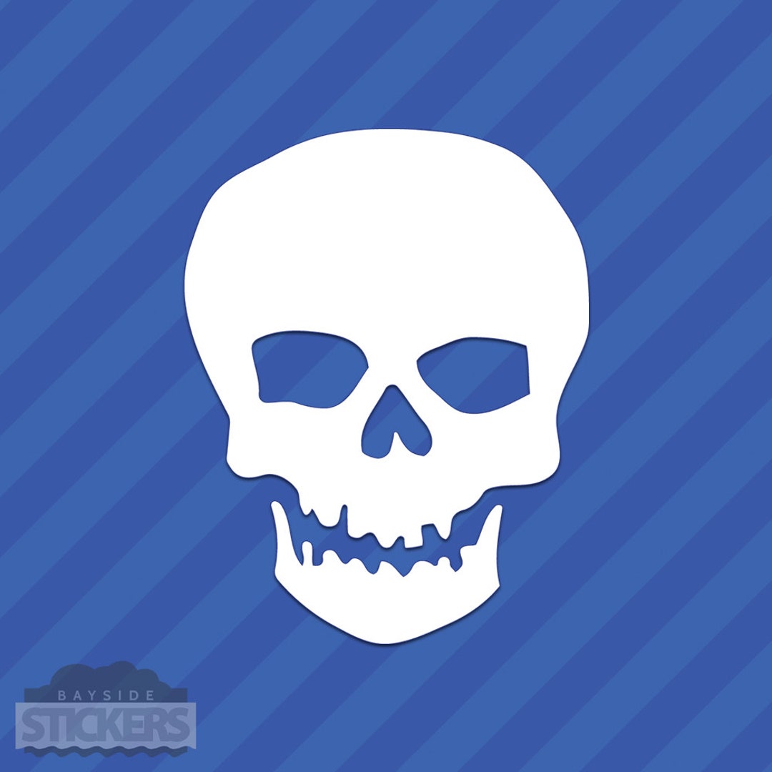 Classic Skull Vinyl Decal Sticker - Etsy