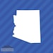 Arizona AZ State Outline Vinyl Decal Sticker - Etsy