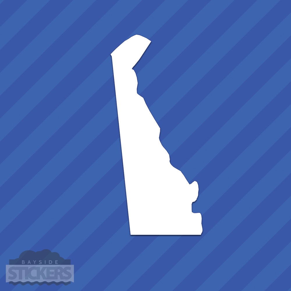 Delaware DE State Outline Vinyl Decal Sticker - Etsy