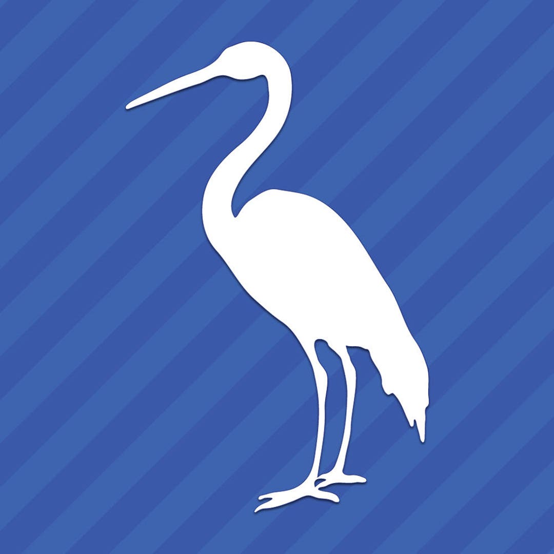 Crane Bird Vinyl Decal Sticker - Etsy