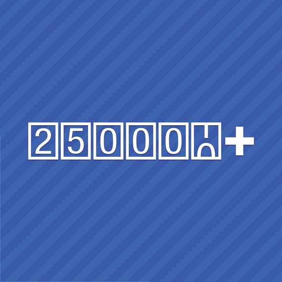 250000 Miles JDM Vinyl Decal Sticker | Etsy