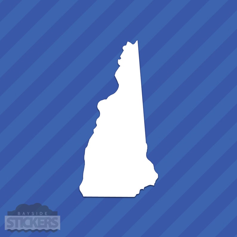 New Hampshire NH State Outline Vinyl Decal Sticker - Etsy
