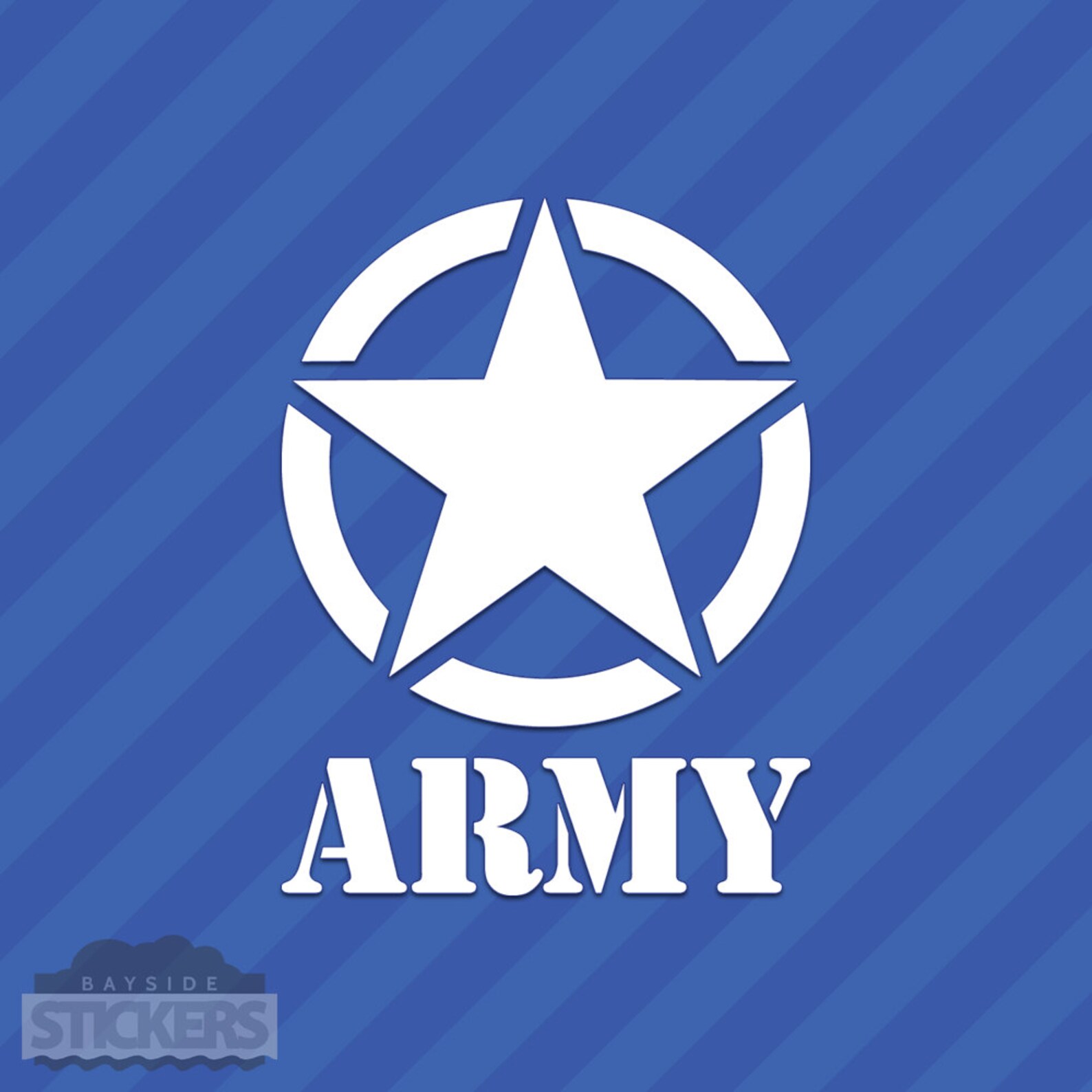 Army Military Star Vinyl Decal Sticker - Etsy