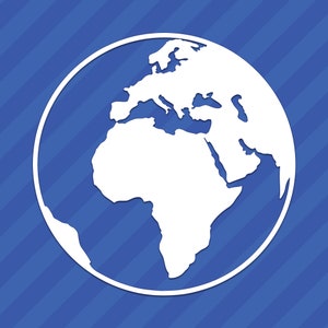 Planet Earth World Globe Vinyl Decal Sticker - Etsy