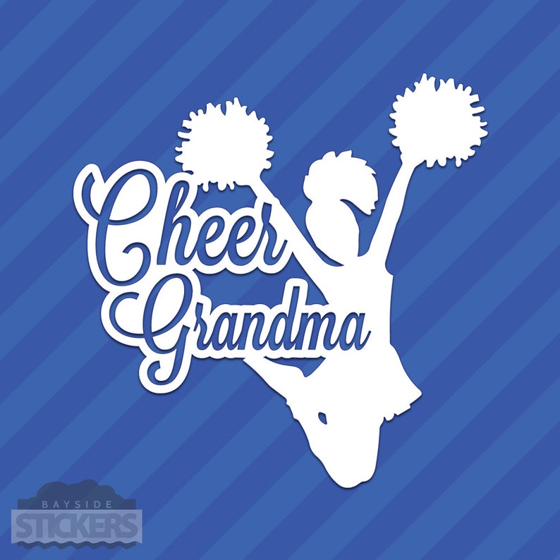 Cheer Grandma Granny Vinyl Decal Sticker Cheerleading Squad - Etsy