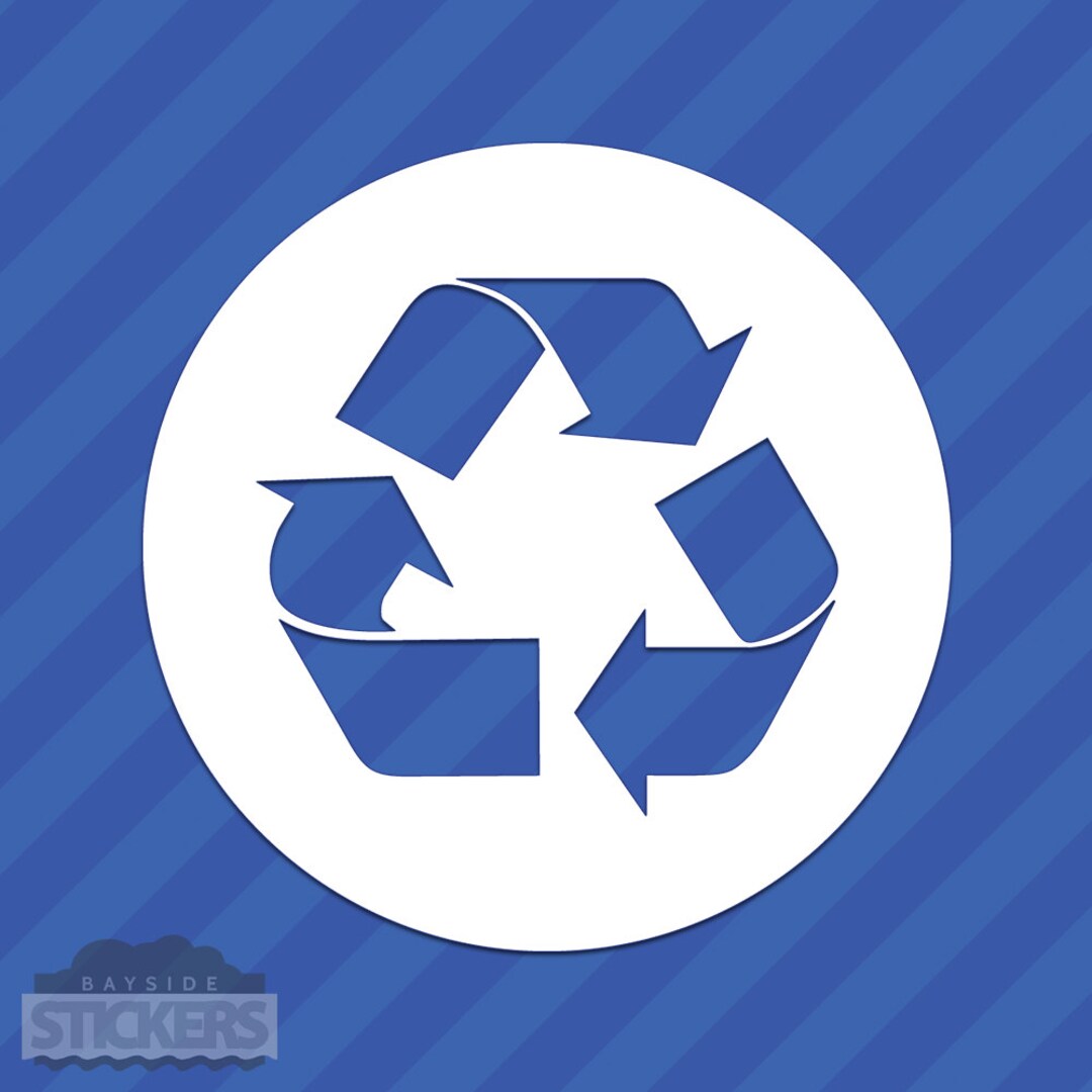 Recycle Symbol Vinyl Decal Sticker - Etsy