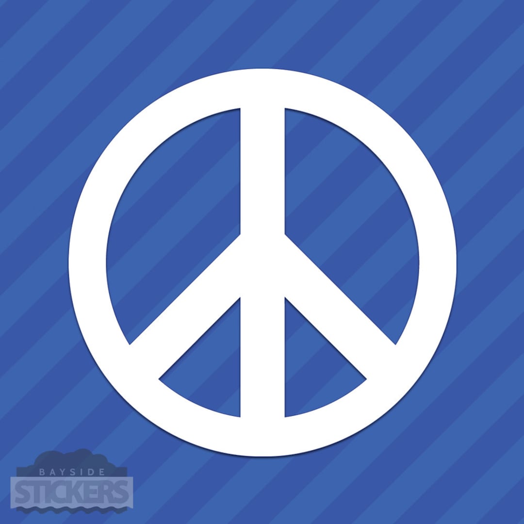 Peace Sign Symbol Vinyl Decal Sticker - Etsy