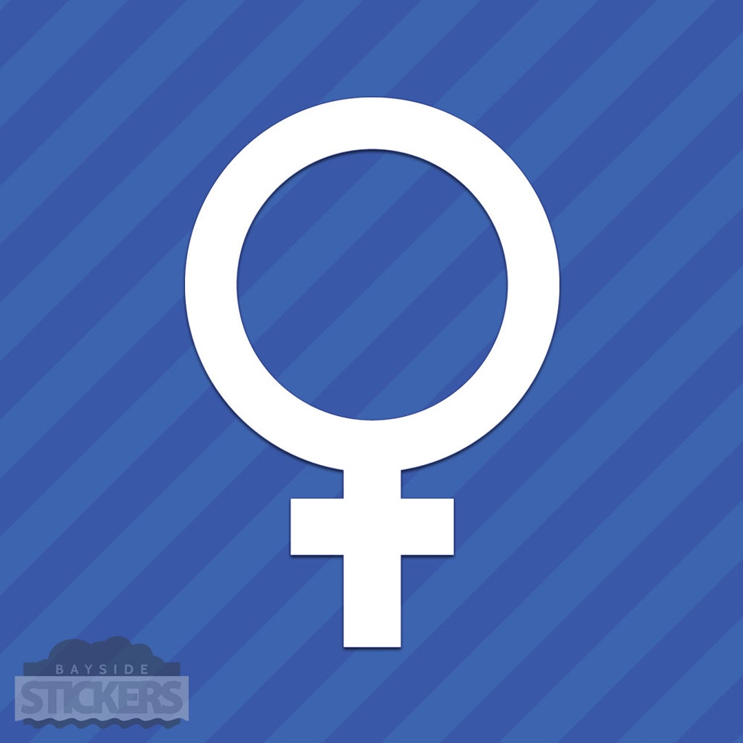 Female Venus Gender Symbol Vinyl Decal Sticker - Etsy