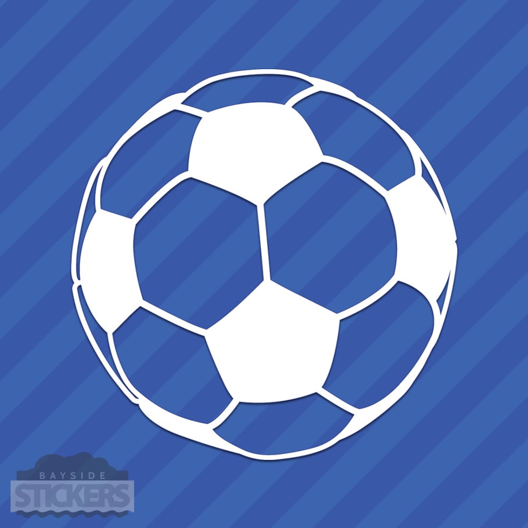 Soccer Ball Vinyl Decal Sticker Sports Football - Etsy