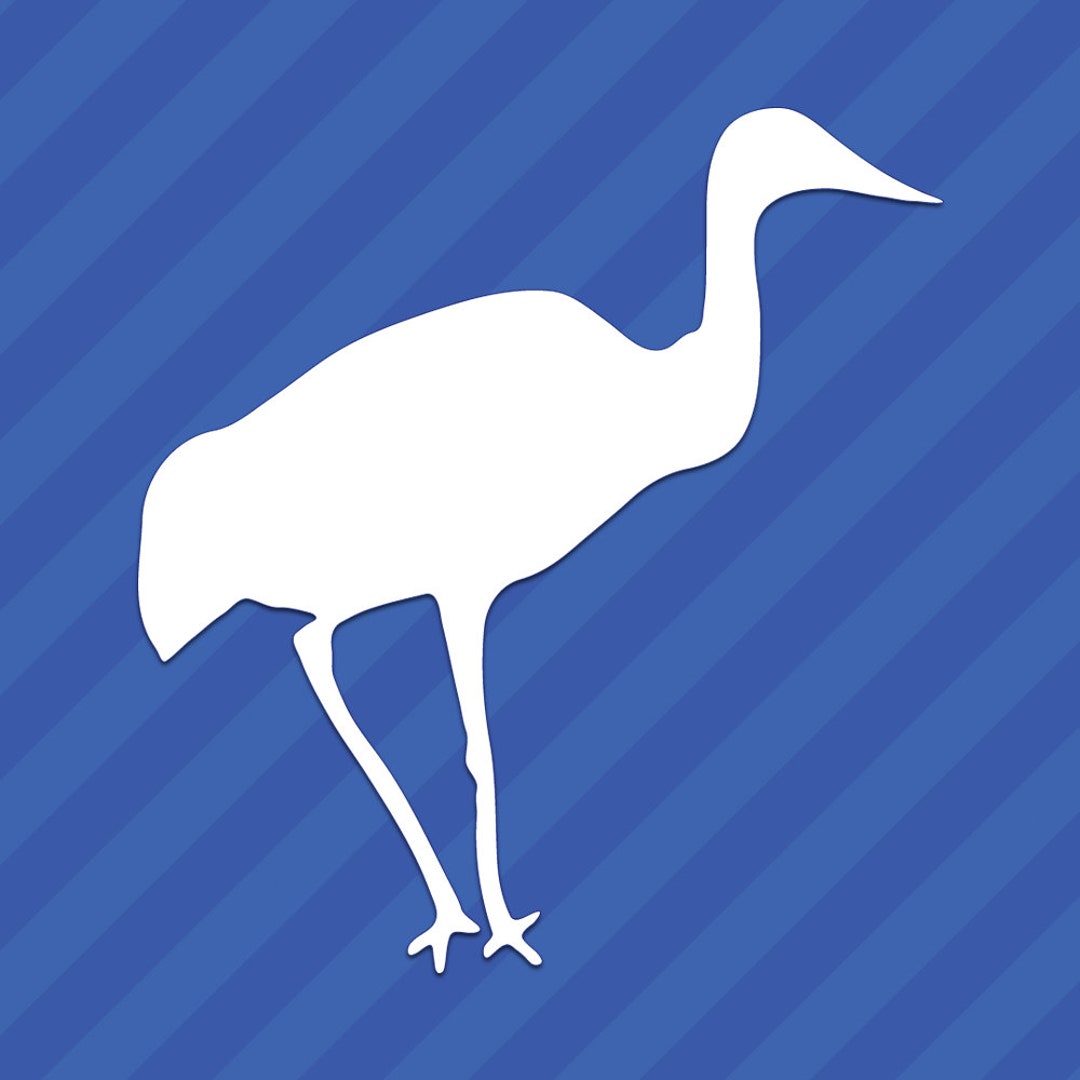 Crane Bird Vinyl Decal Sticker - Etsy