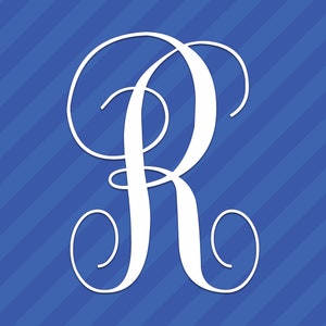 Vine Letter R Monogram Vinyl Decal Sticker - Etsy
