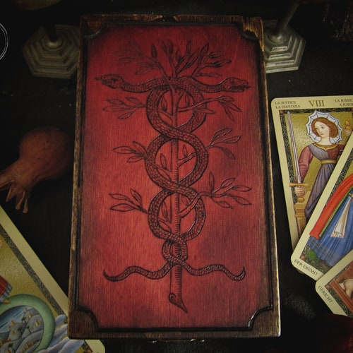 Wood Burned Box Witches' Sabbath TAROT Series - Etsy