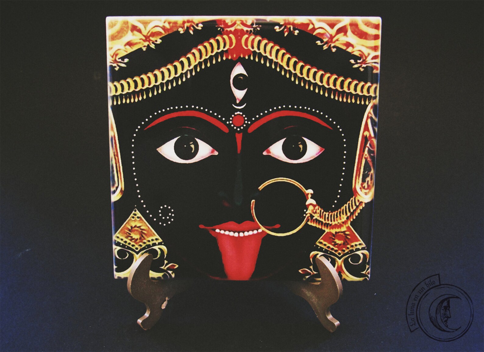 Ceramic Tile Decor Maha Kali - Etsy