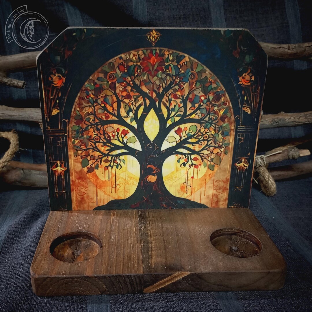 Handcrafted Candle Holder - Tree of Life II - Boho Decor, Art ...