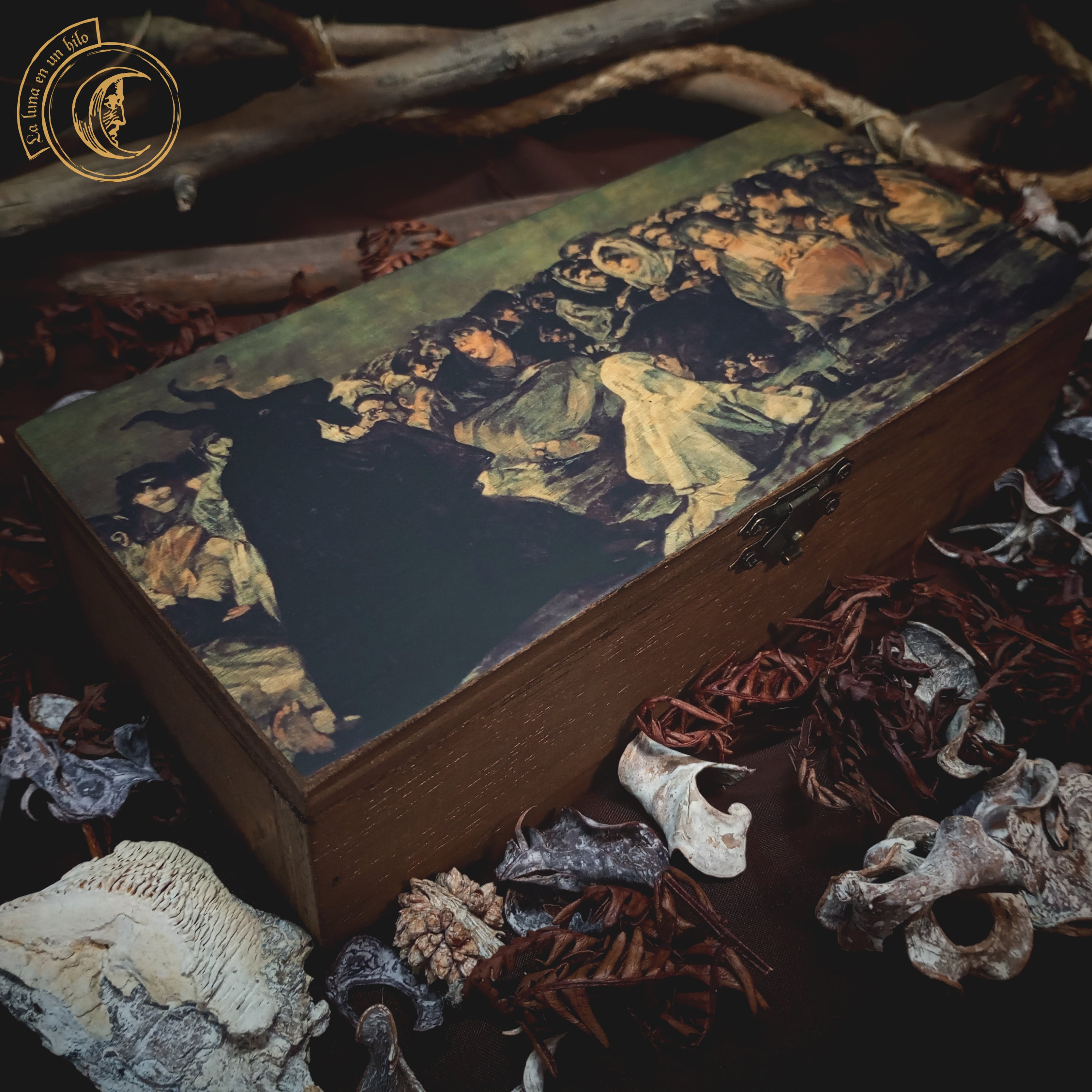 Wooden Chest - Witches' Sabbath (the Great He-goat), Goya, Witches ...