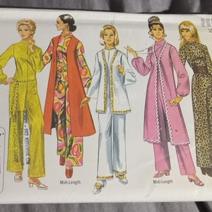 Vintage 1970s VEST+JUMPSUIT PATTERN Mod Hippy Gogo Era Romper ...