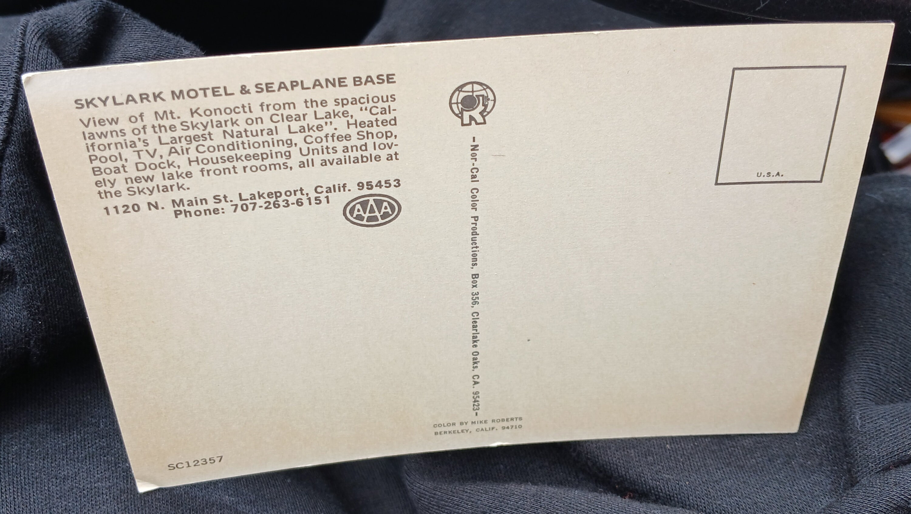 Vintage C1970s CLEAR LAKE California POSTCARD lakeport, Konocti Mtn ...