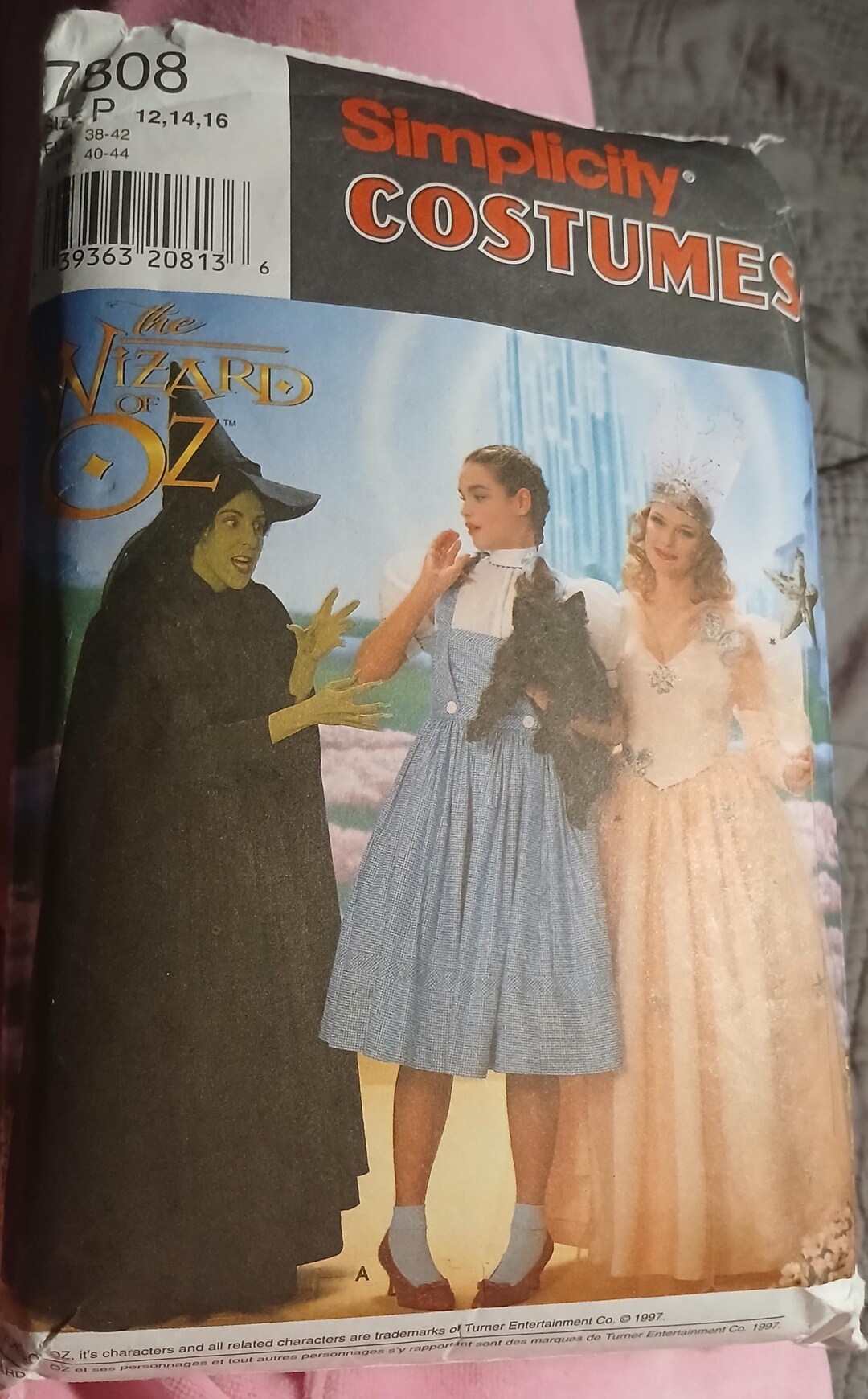 Vintage WIZARD of OZ Costume PATTERN 1990s Dorothy, Glenda witch ...