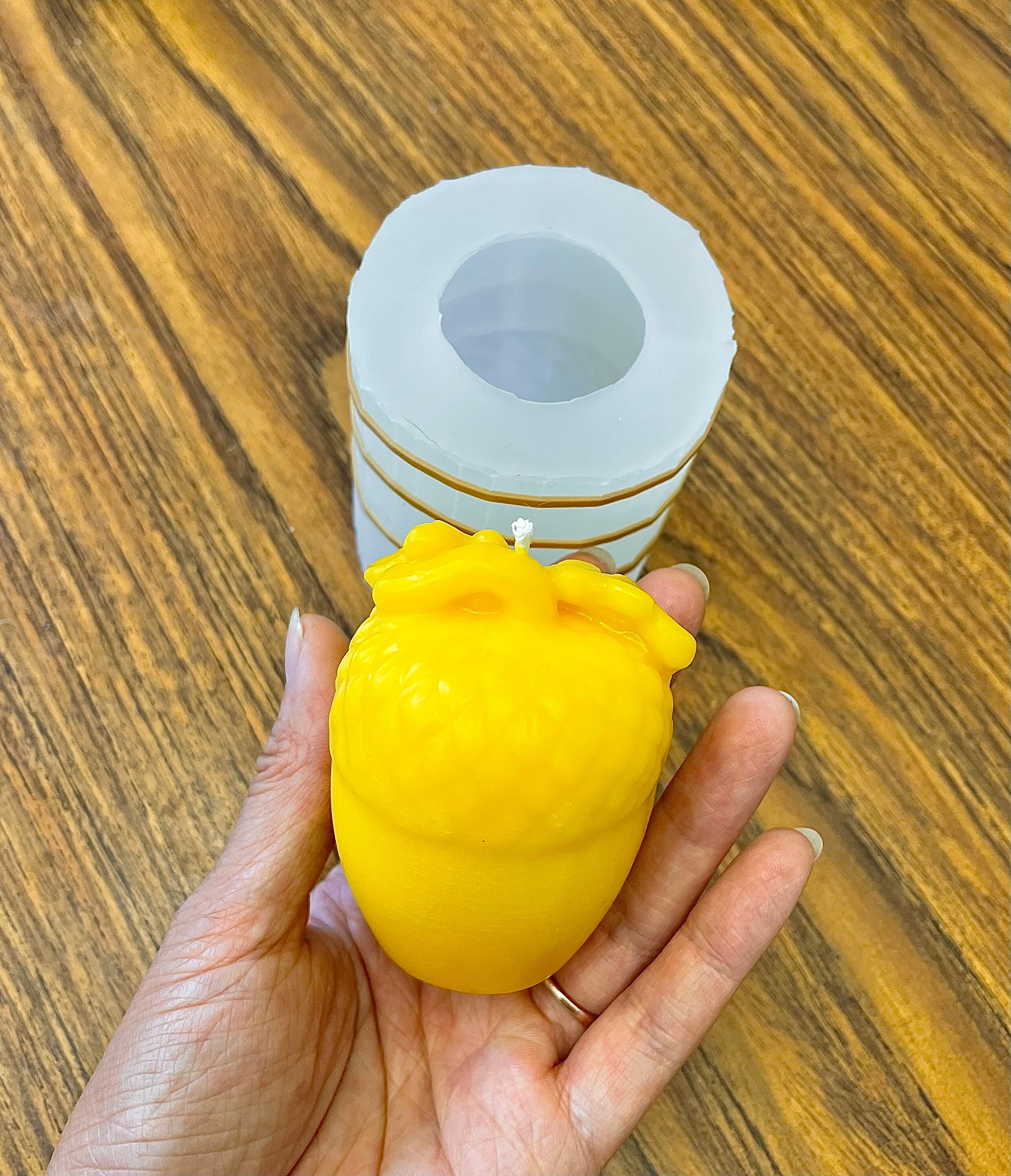 Style 2 silicone acorn mold 2.75 3D acorn candle soap | Etsy