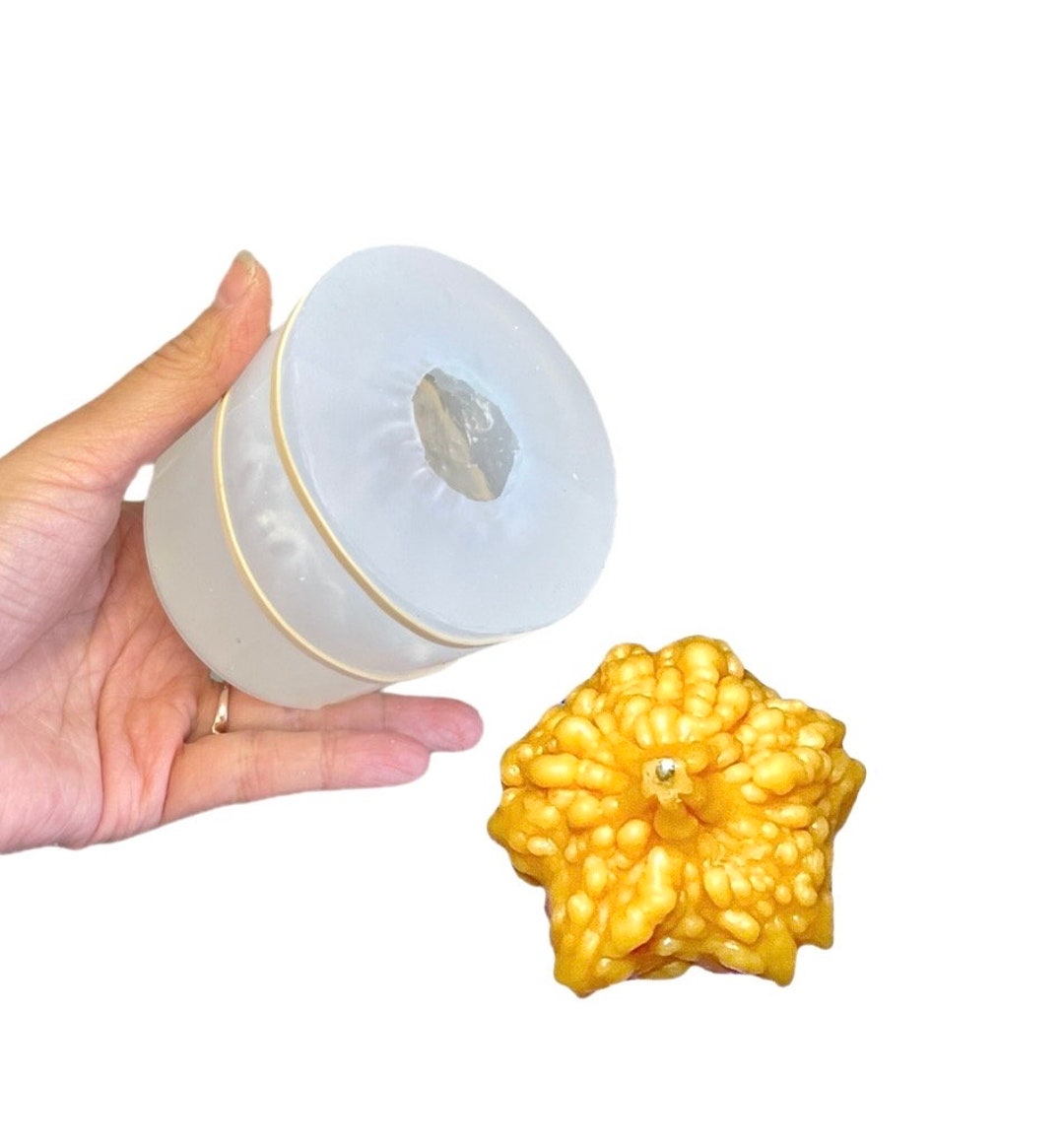 3D Silicone Pumpkin Squash Mold - Homemade Candle Soap Mold - Realistic ...